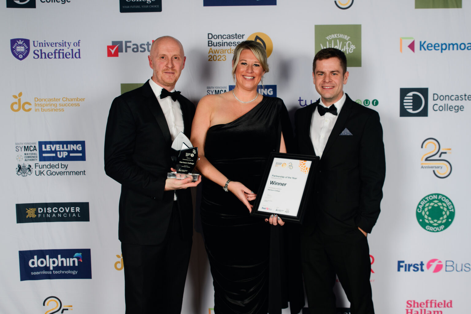 Harrison College Double Award Winners at Doncaster's 2023 Business Awards - Harrison College
